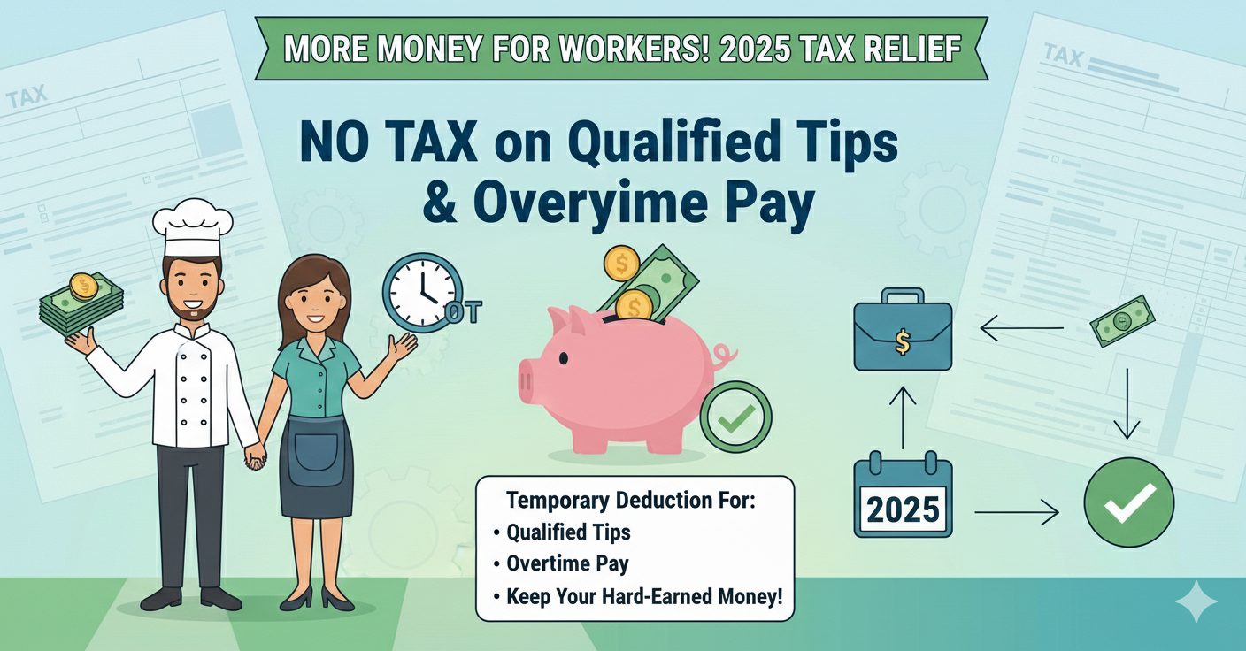 💼 Temporary Deduction for Qualified Tips & Overtime Pay (2025) – Income Tax Preparation Services ...